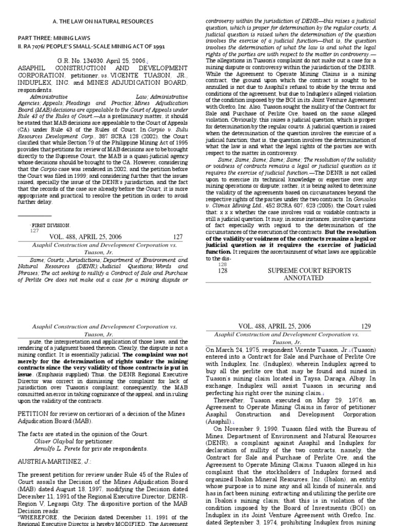MINING Cases Pt.10 | PDF | Eminent Domain | Judiciaries
