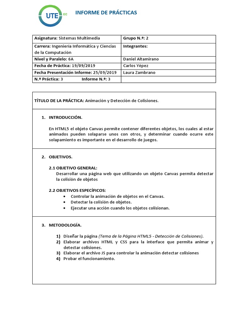 Colisiones | PDF | Script Java | Hojas de estilo en cascada