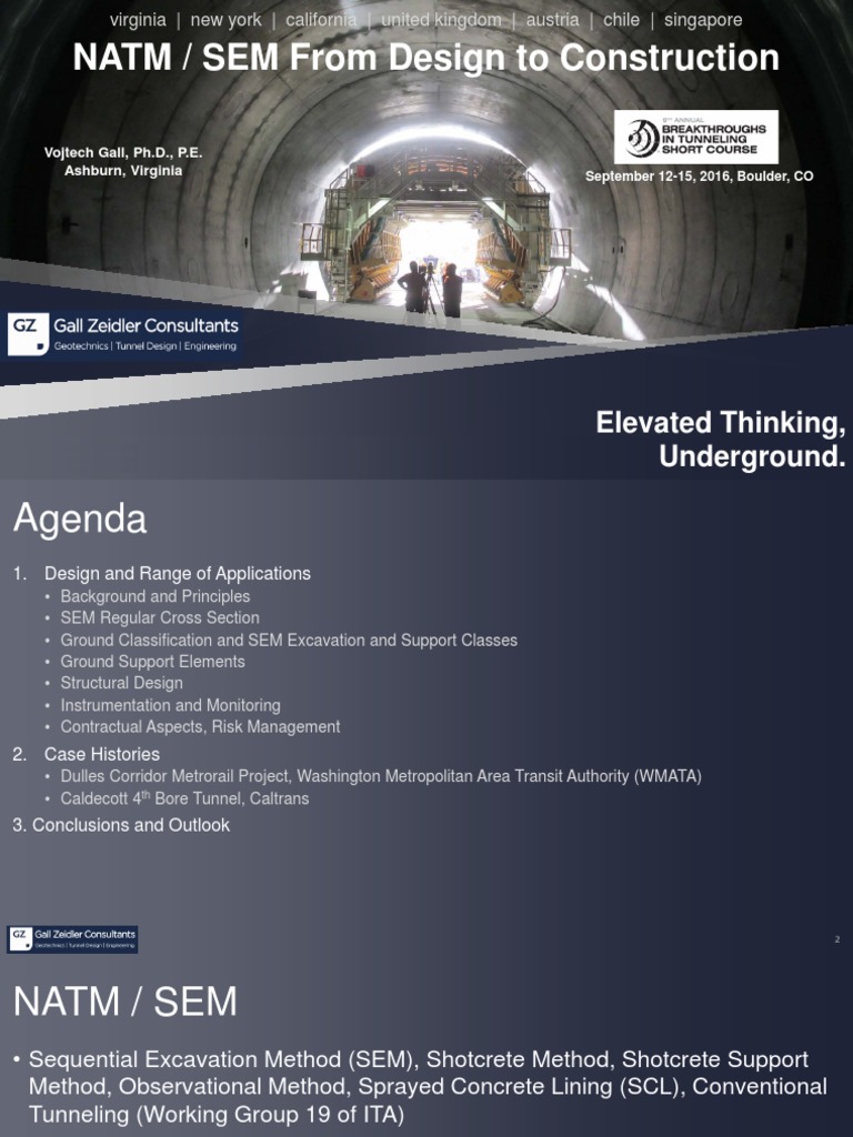 NATM/SEM Tunneling Techniques Guide | PDF | Tunnel | Geotechnical ...