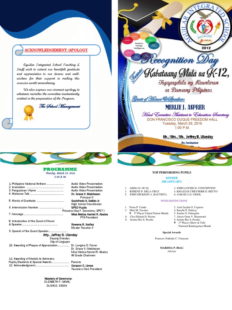 2016recognition Day | PDF