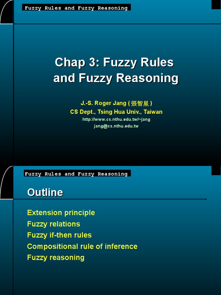 Chap 3: Fuzzy Rules and Fuzzy Reasoning | PDF | Fuzzy Logic | Deductive Reasoning