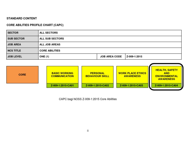 An Overview of Core Abilities for All Sectors, Sub Sectors, and Job ...