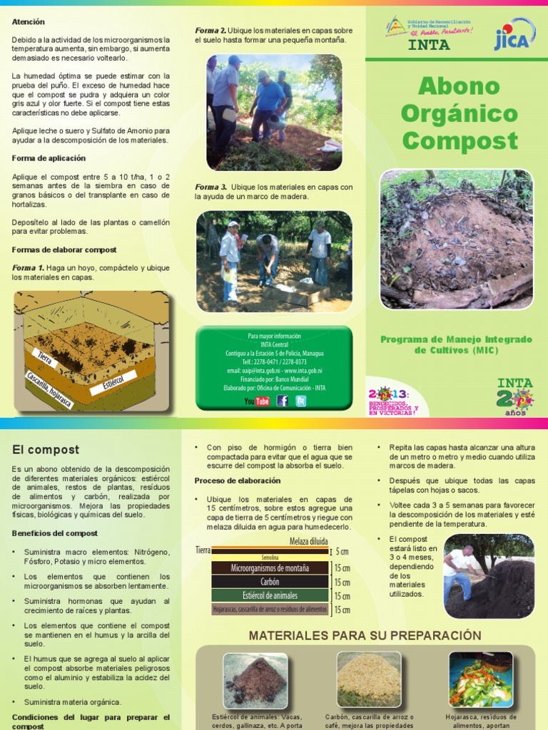 Brochure Compost PDF | PDF | Compost | Suelo