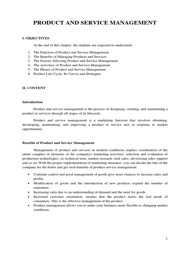 Product and Service Management | PDF | New Product Development | Marketing