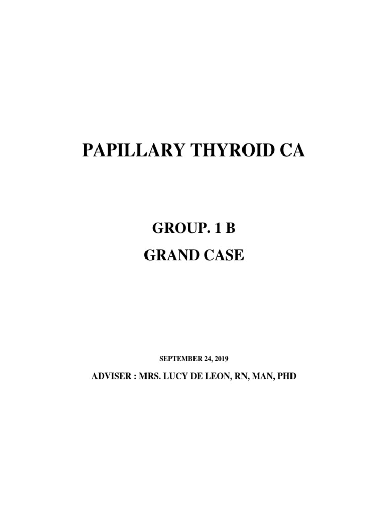 Papillary Thyroid Cancer Case Study | PDF | Common Carotid Artery | Thyroid