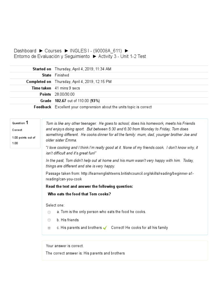 Activity 3 - Unit 1-2 Test PDF | PDF | Question | Syntax