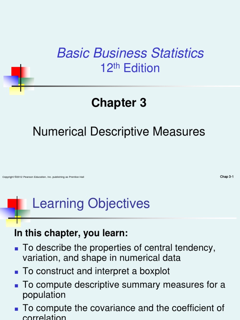 Basic Business Statistics: 12 Edition | Download Free PDF | Skewness ...
