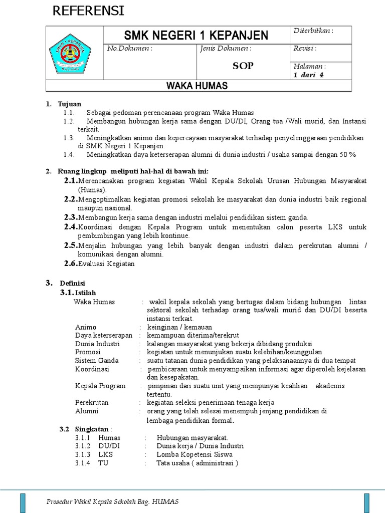 Sop Waka Humas | PDF
