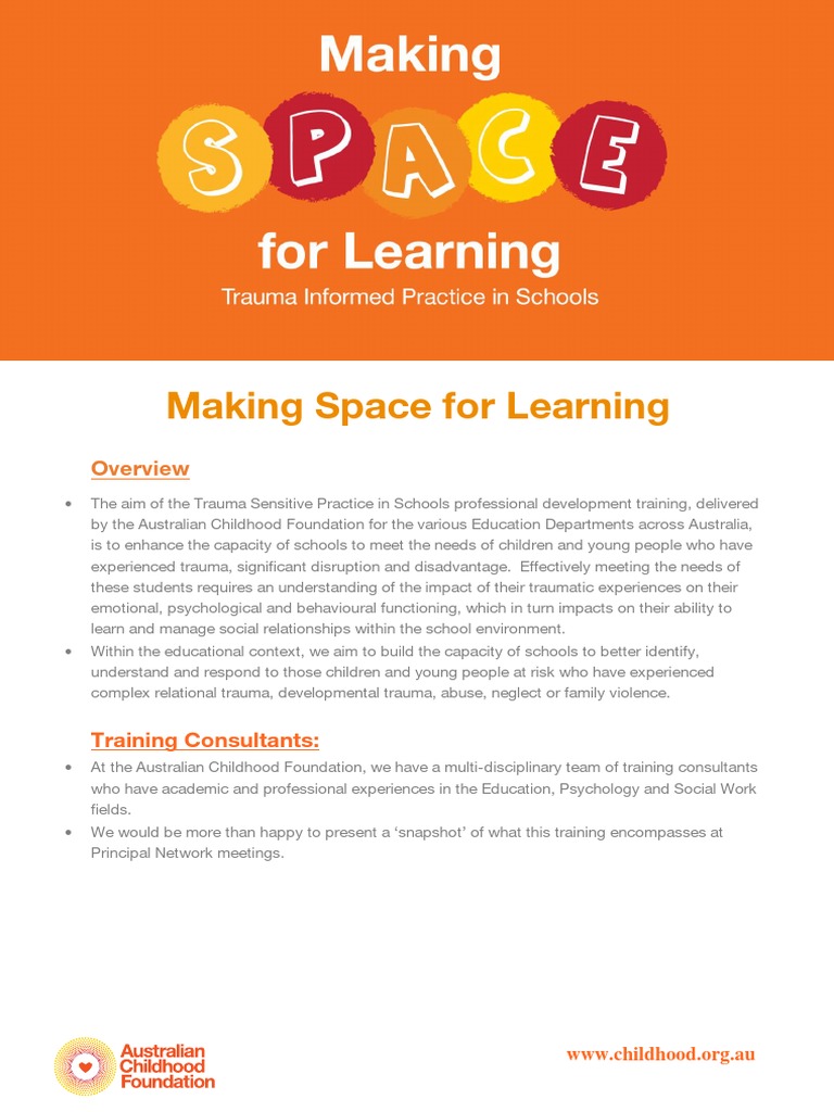 Trauma-Informed Practice Training in Schools | PDF | Psychological ...
