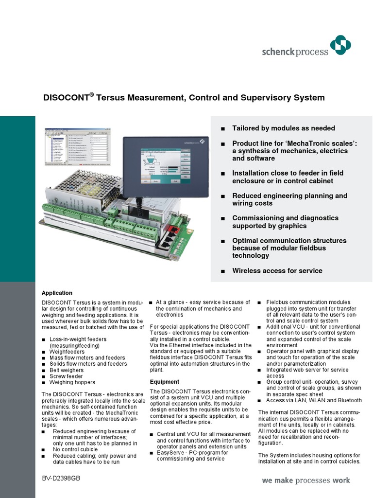 Disocont Tersus bvd2398gb PDF | PDF | Input/Output | Flow Measurement