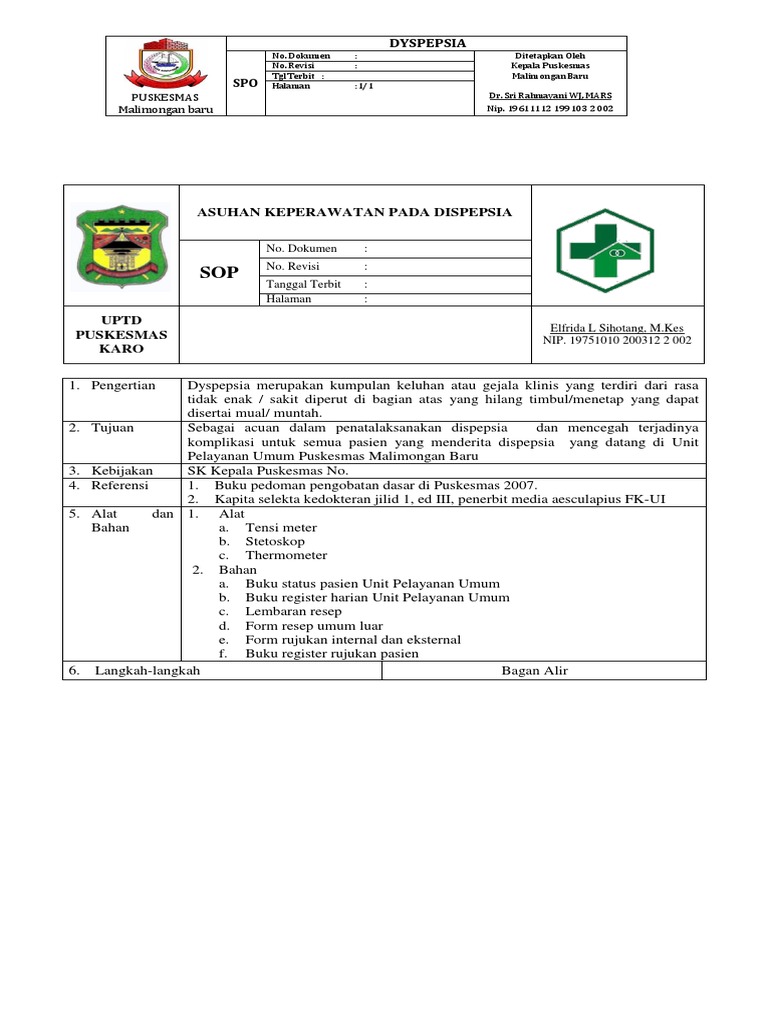 Sop Askep Dispepsia | PDF