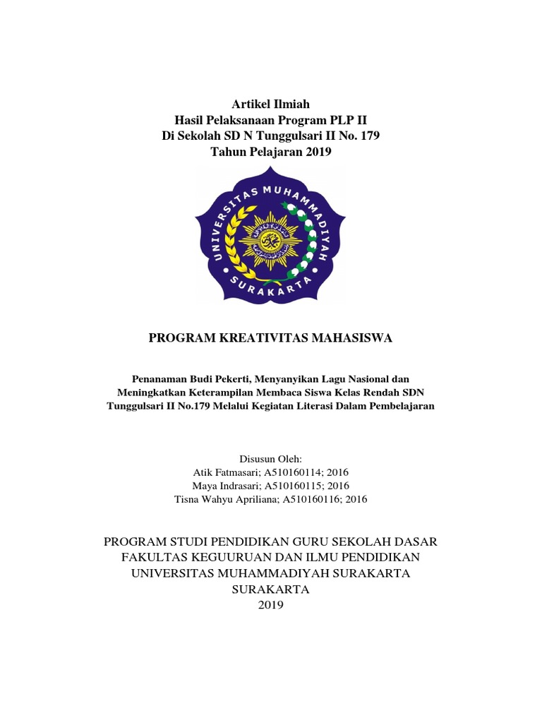 Artikel Pkm-Ai PLP II | PDF | Karier & Perkembangan