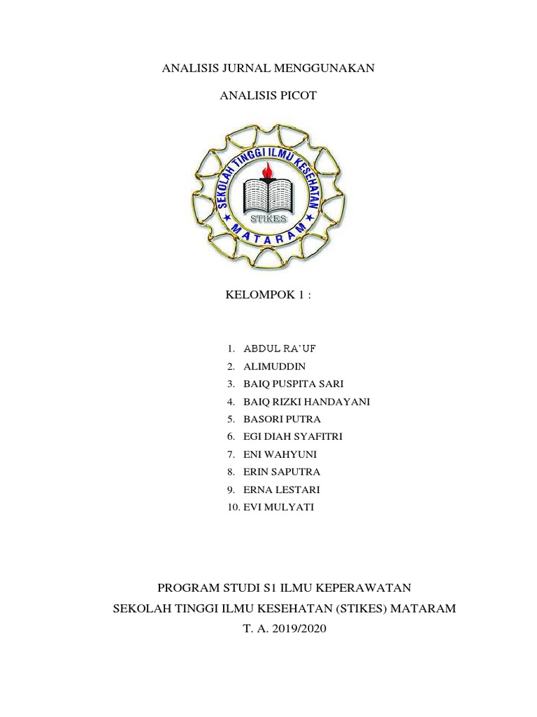 Analisis Jurnal Menggunakan Picot Kelompok 1 | PDF | Pengembangan Diri ...