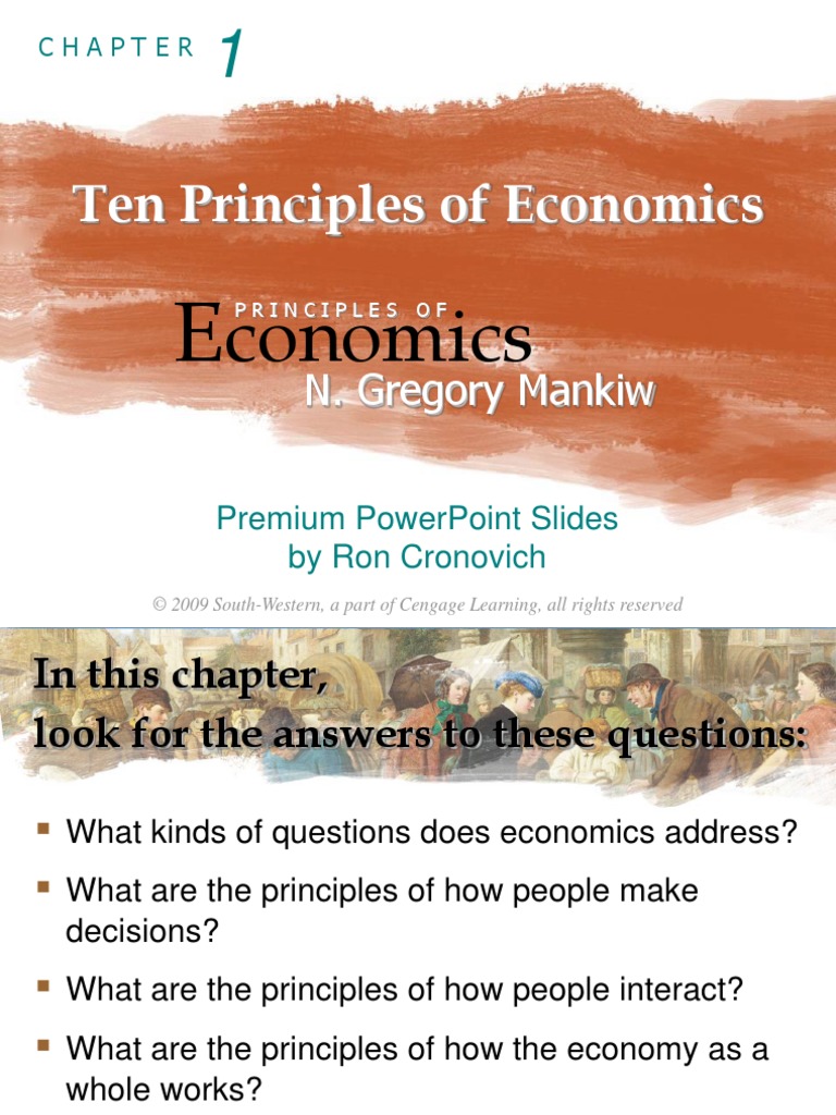 Ten Principles of Economics: Conomics | PDF | Economics | Inflation