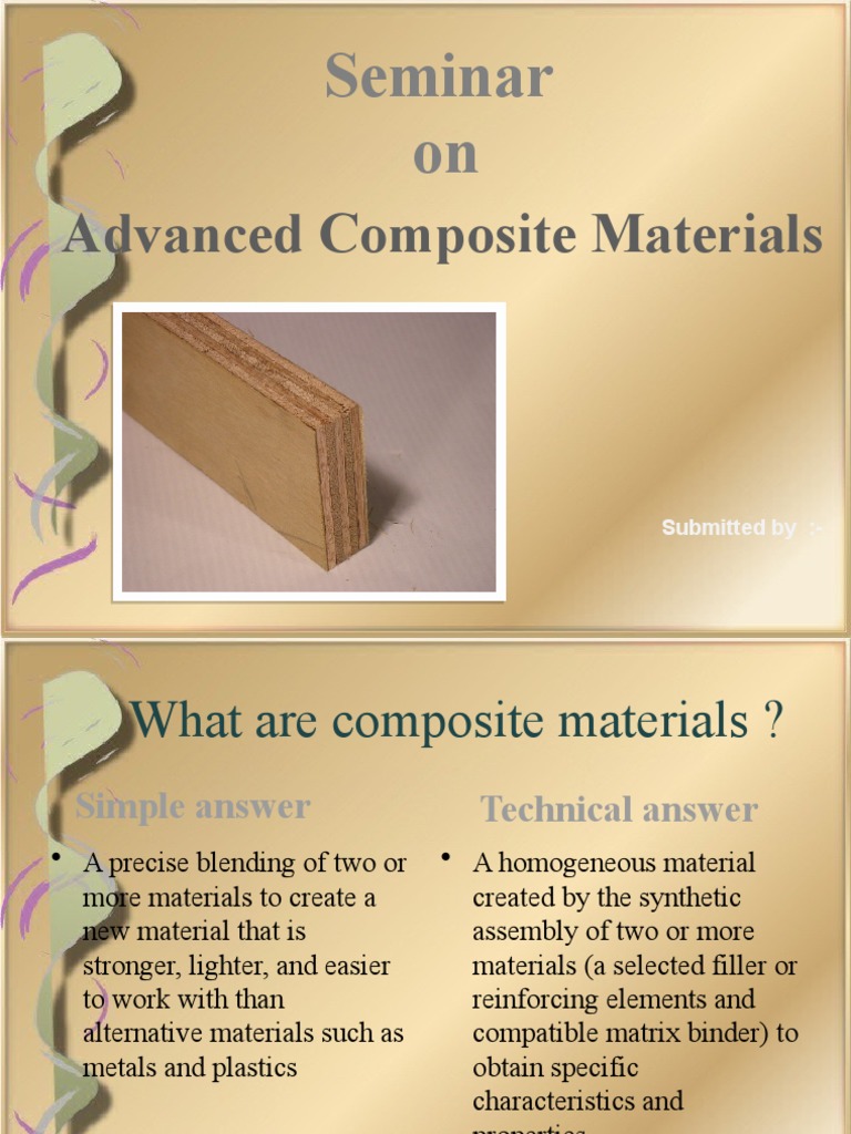 Advanced Composite Material | PDF | Composite Material | Fibre ...