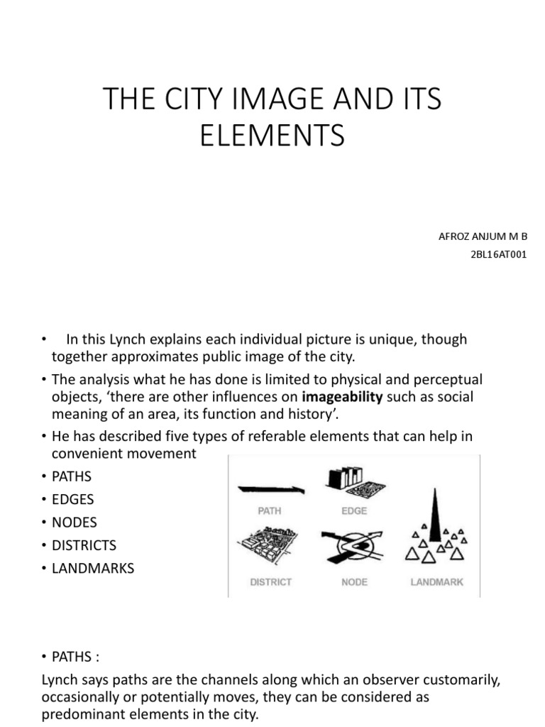 The City Image and Its Elements | PDF | Psychological Concepts | Psychology