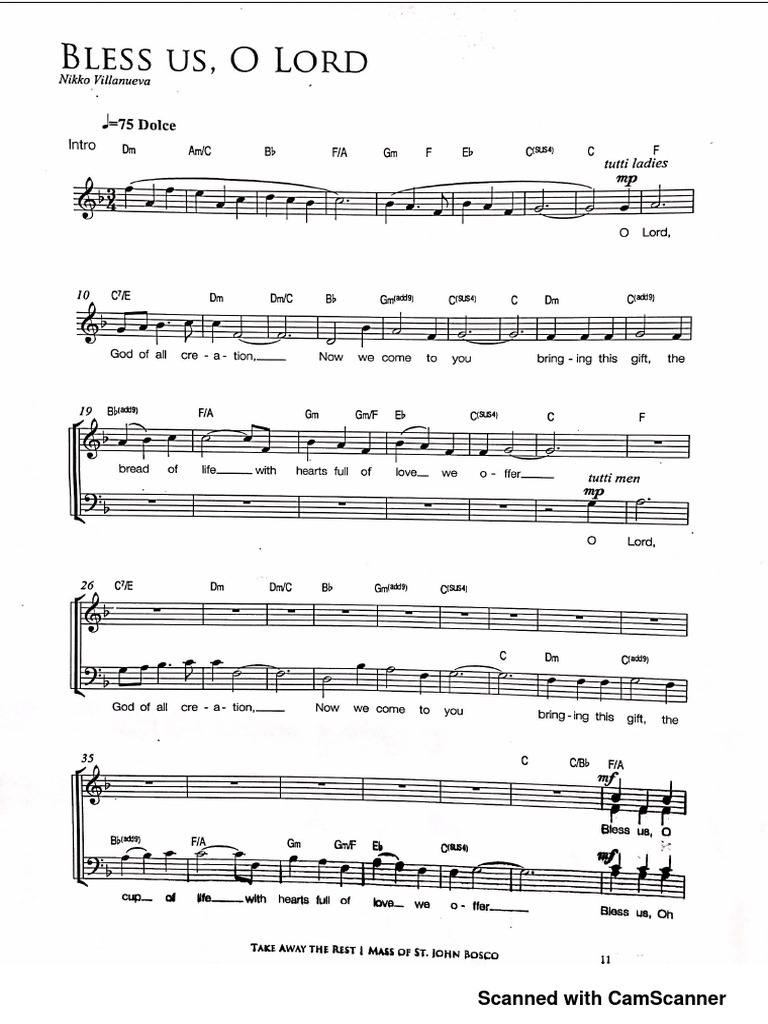 Bless Us o Lord | PDF