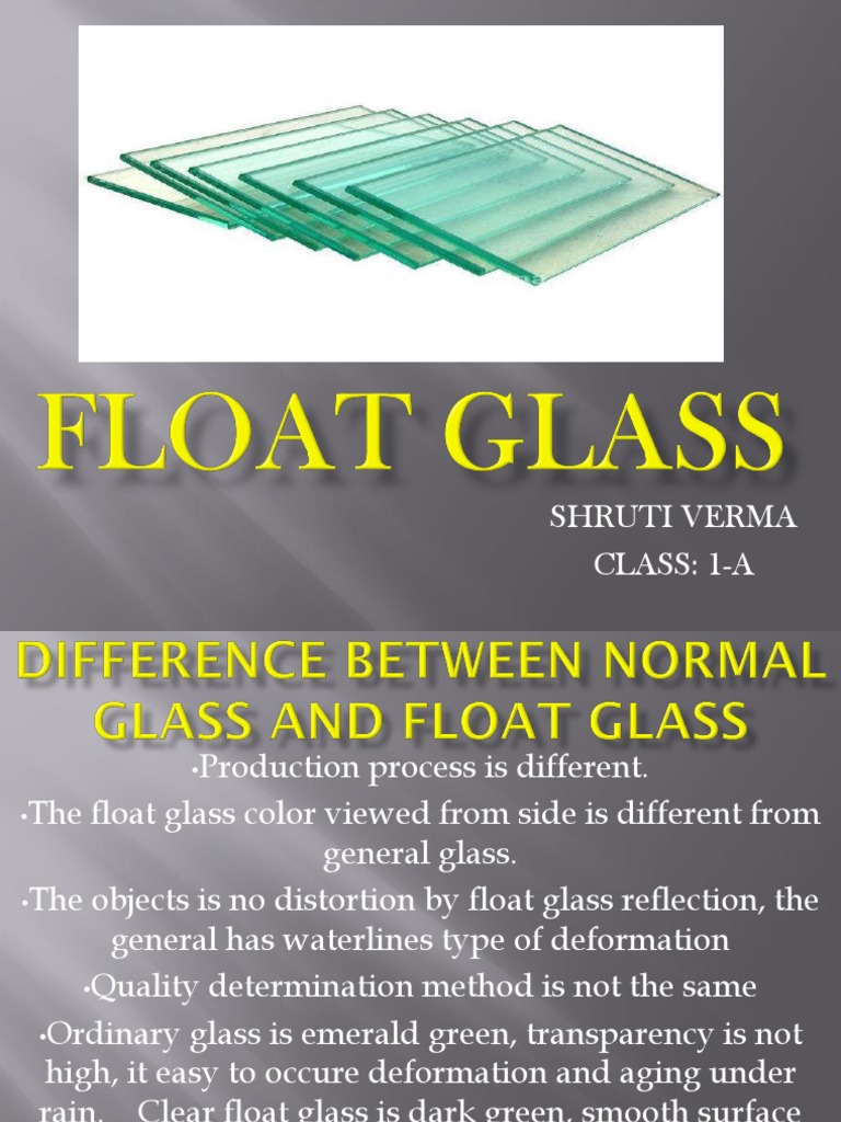 Float Glass Esc | PDF | Glasses | Recycling