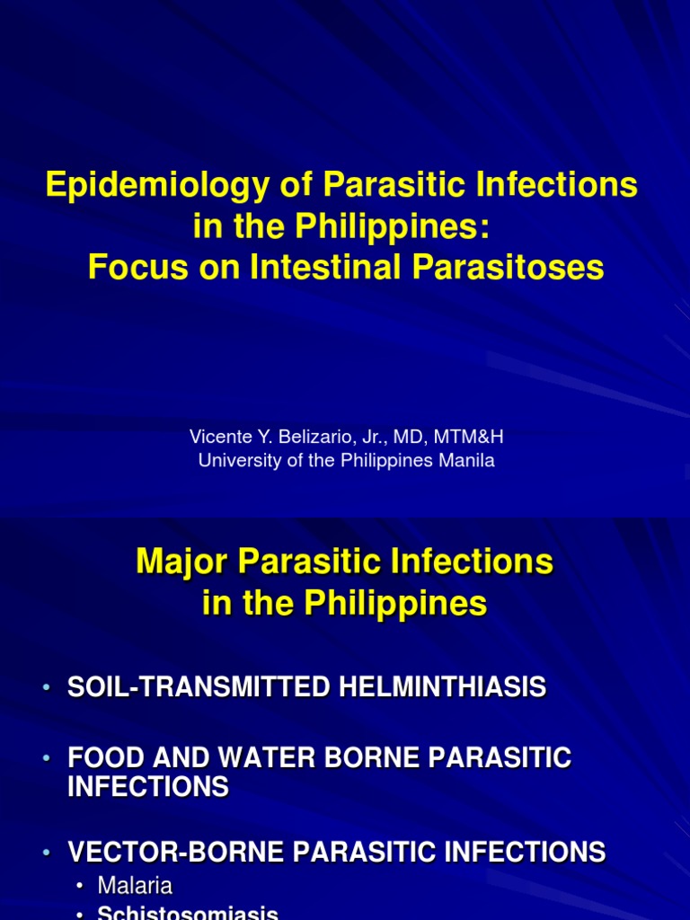 PARASITIC INFECTIONS Intestinal Parasitoses Epidemiology Part 1 | PDF ...