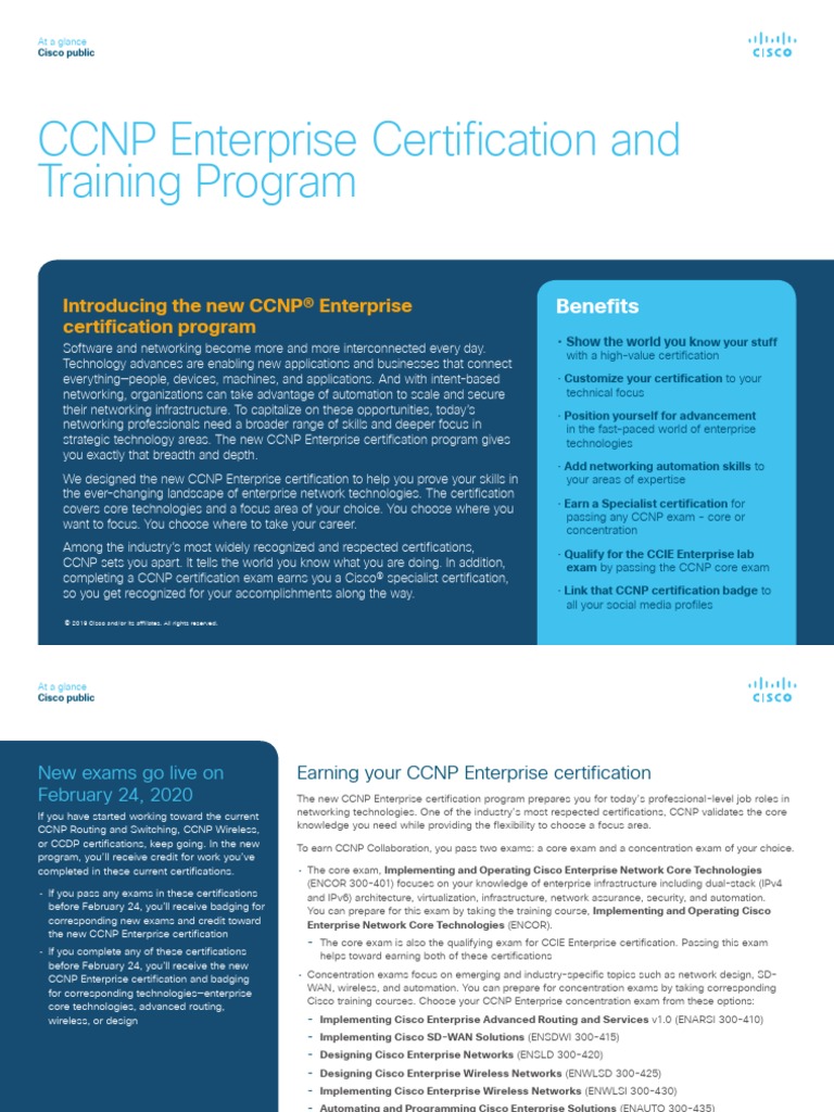 CCNP Enterprise Certification And Training PDF Cisco, 54% OFF