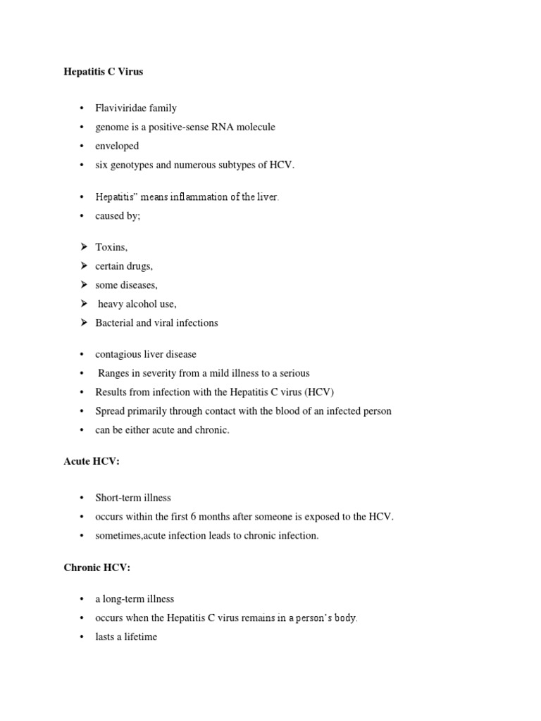Hepatitis C Virus | PDF | Hepatitis C | Hepatitis