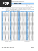 TOEIC Answer-Sheet | PDF | Standardized Tests | Schools