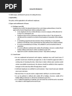 Late Coming Policy Sample Template - Pazcare | PDF | Business | Economies