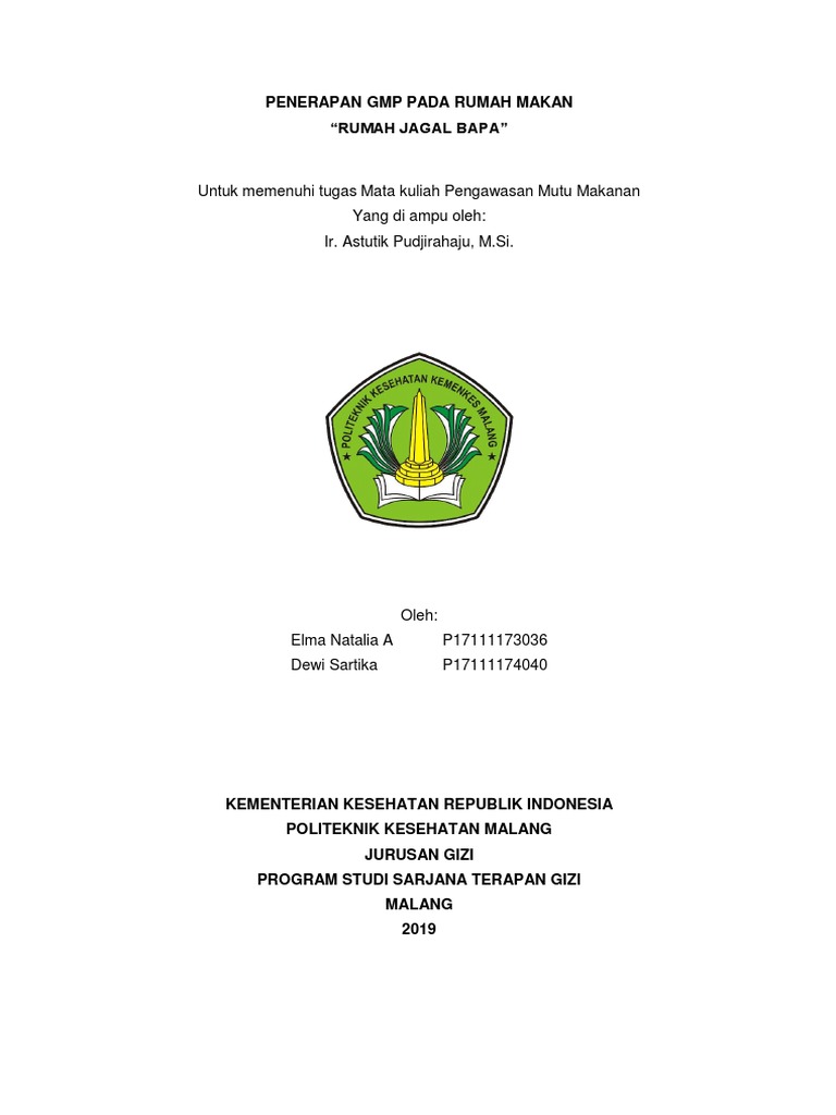 Revisi Penerapan GMP Word | PDF