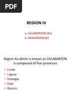 Overview of Calabarzon Region IV-A | PDF | Philippines