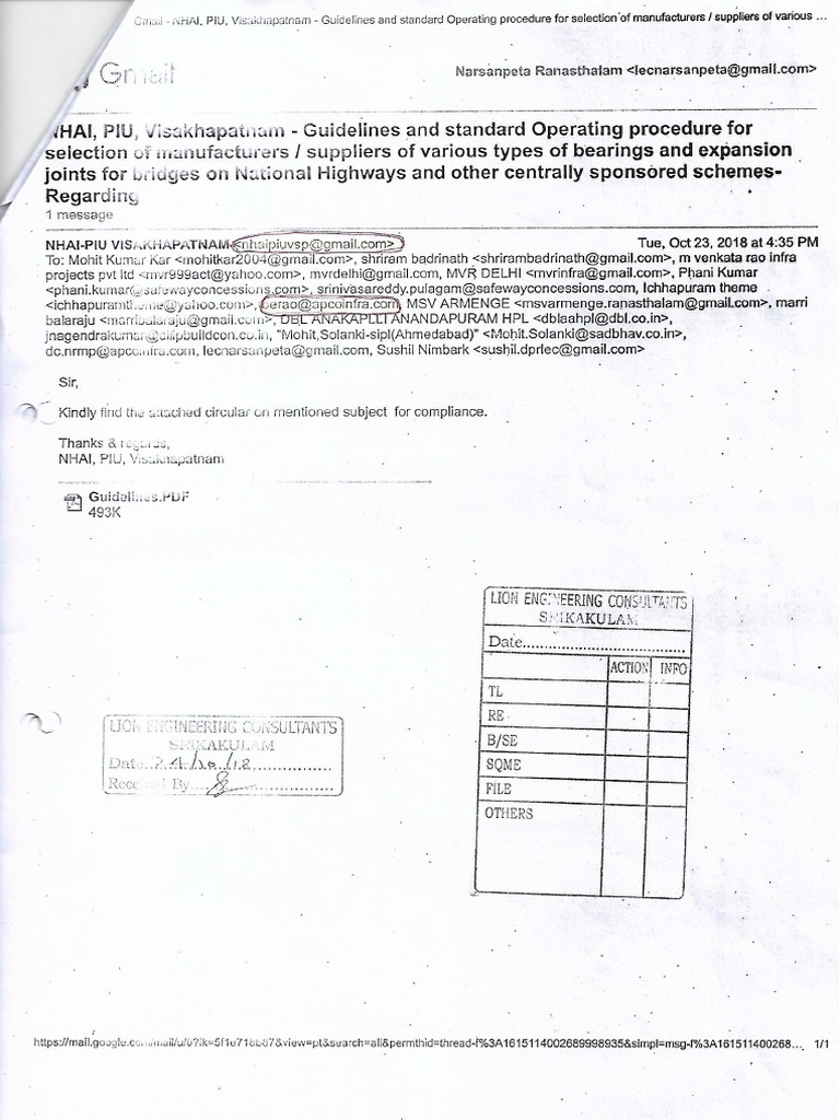 NHAI Circular PDF | PDF
