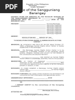 Barangay Resolution Template 1 | PDF | Government | Governance