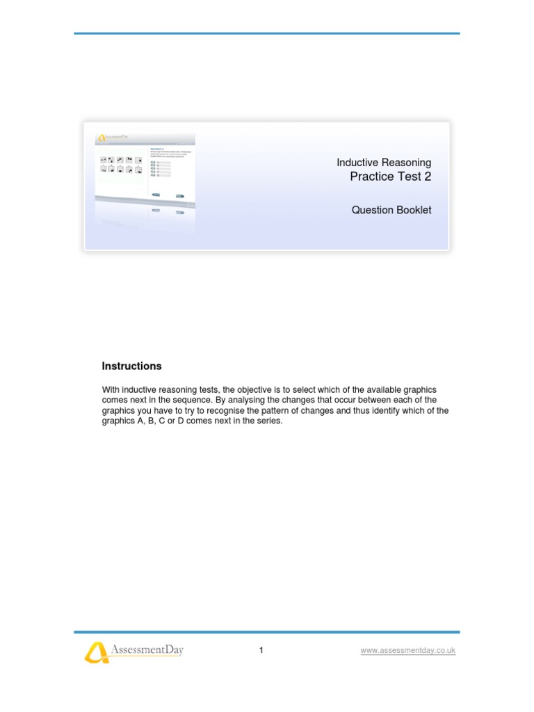 Inductive Reasoning Test2 Questions | PDF