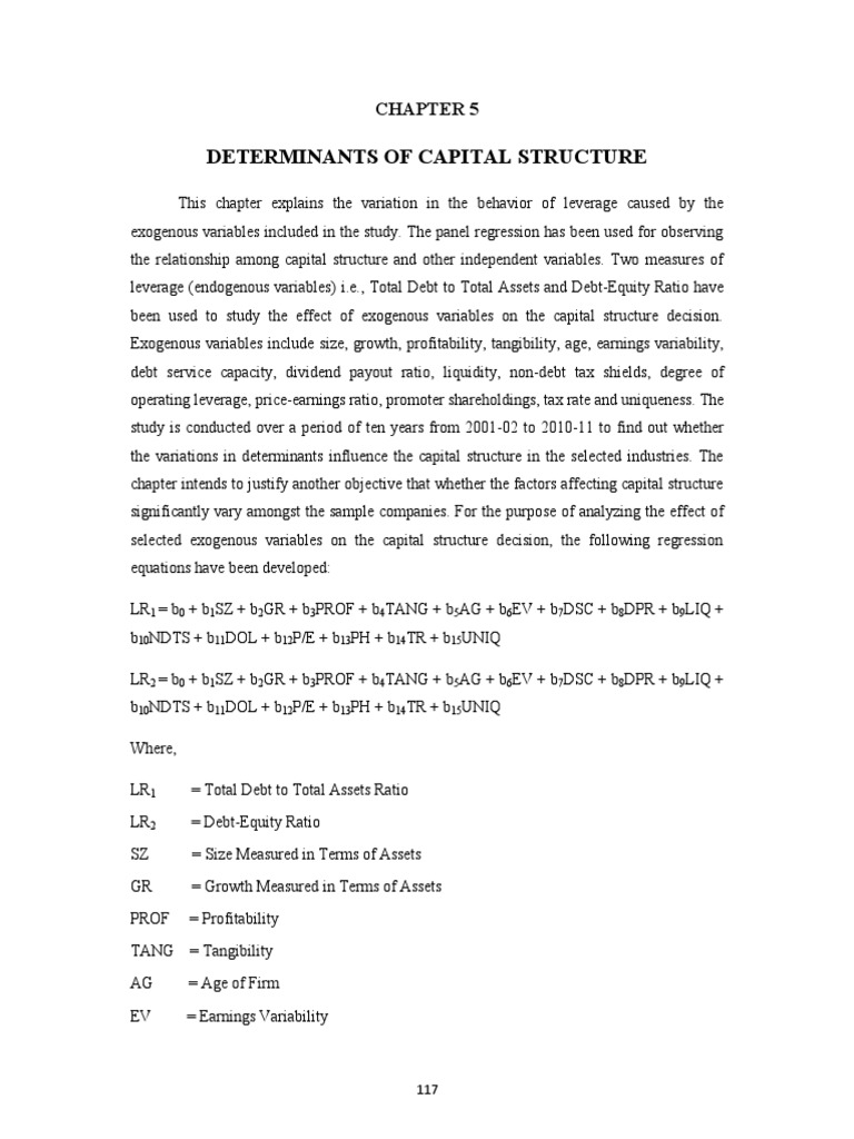 14 Chapter 5 | PDF | P Value | Capital Structure