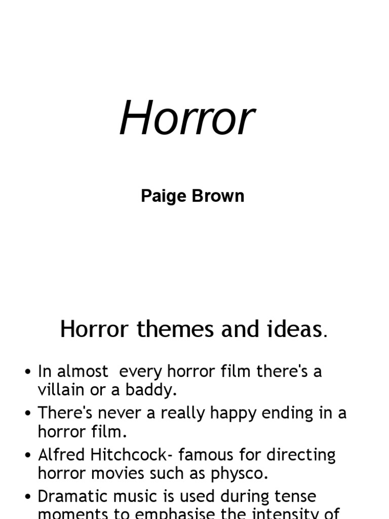 Horror | PDF