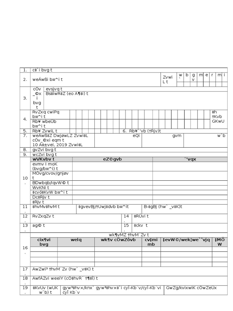 BEPZA Application Form | PDF