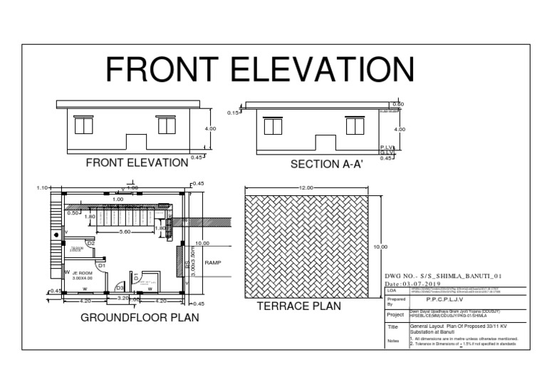 Front Elevation | PDF | Electromagnetism | Electrical Engineering