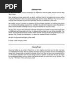 Opening Prayer For Seminars | PDF