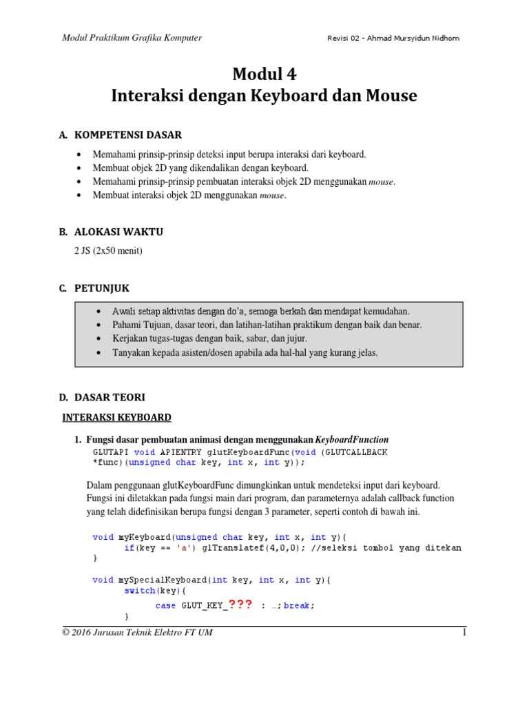 Modul 4 (Interaksi) New | PDF