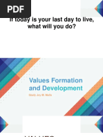 Understanding Values Formation | PDF | Self Awareness | Value (Ethics)