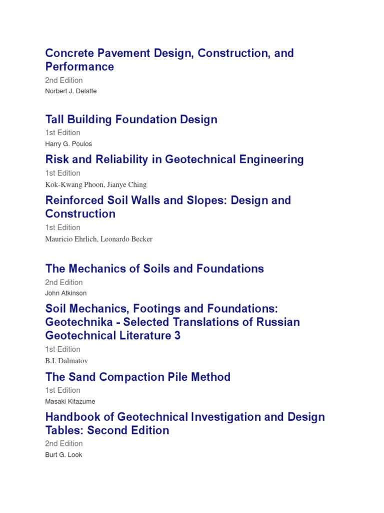CRC Press Books | PDF | Geotechnical Engineering | Foundation (Engineering)