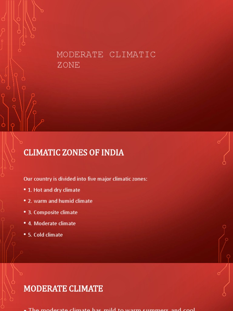 Moderate Climatic Zone | PDF | Climate | Humidity