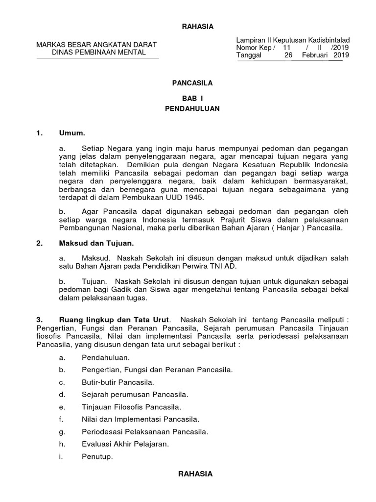 Naskah Pancasila | PDF