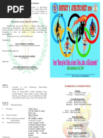 Program Flow of The INTRAMURAL DAYS 2014 | PDF | Leisure