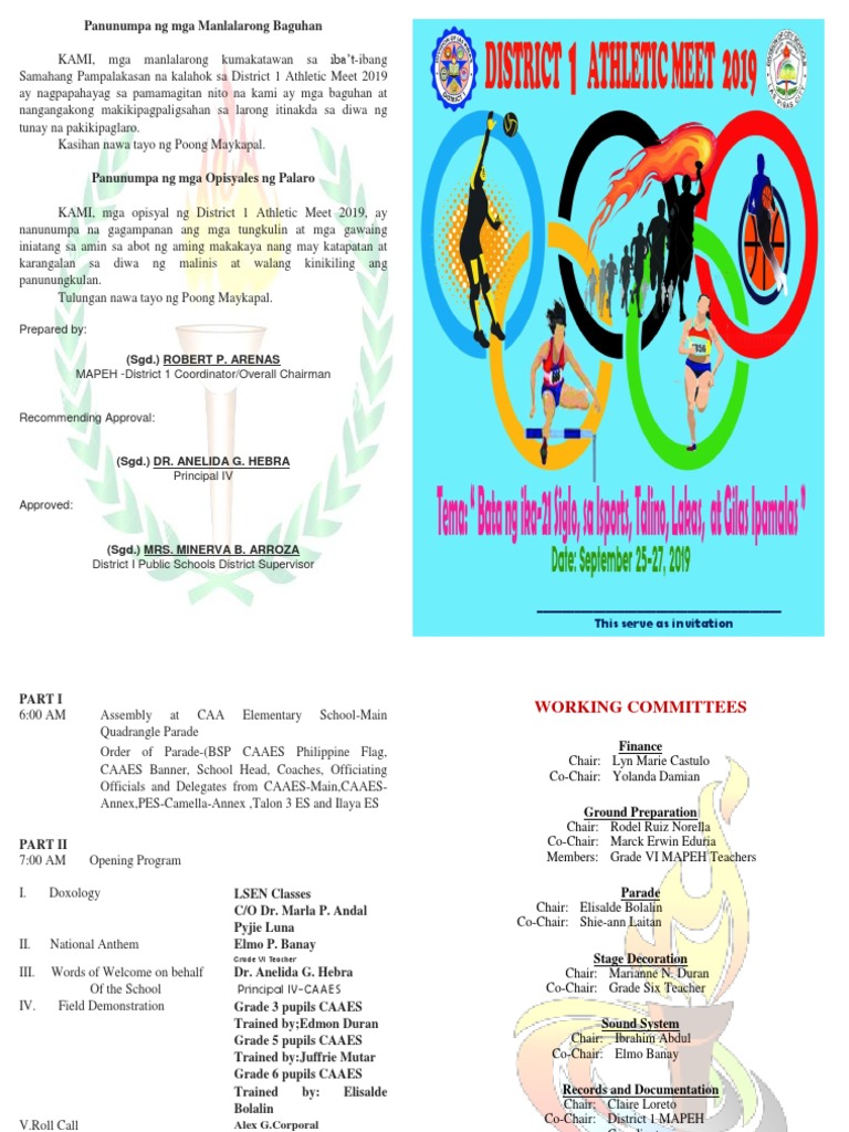District MEET | PDF | Olympic Sports | Summer Olympic Sports