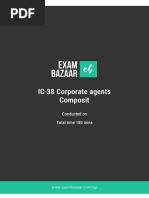 Ic38 Mock Test English | PDF | Finance & Money Management