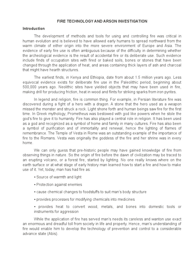 Fire Technology and Arson Investigation | PDF | Combustion | Fires