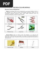 Electrical Tools and Equipments | PDF | Wire | Electrical Components