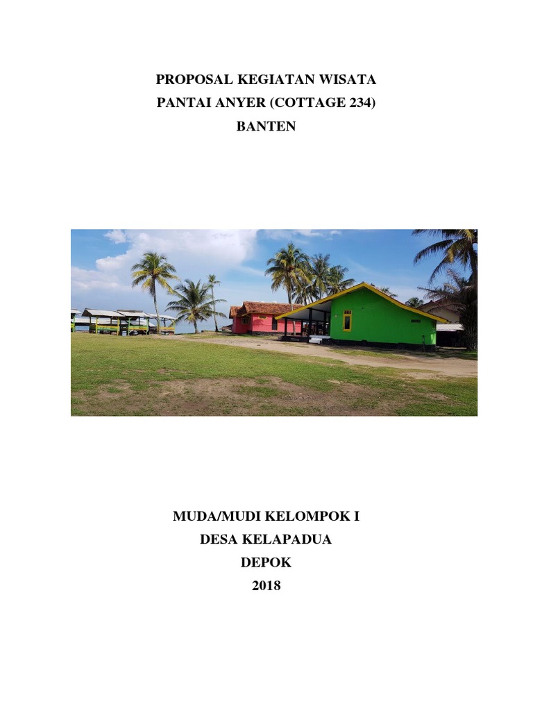 Proposal Kegiatan Wisata Pantai Anyer 2018-1 | PDF