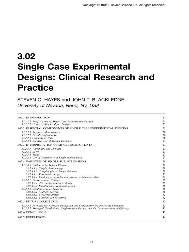 3.02 Single Case Experimental Designs Clinical Research and Practice ...