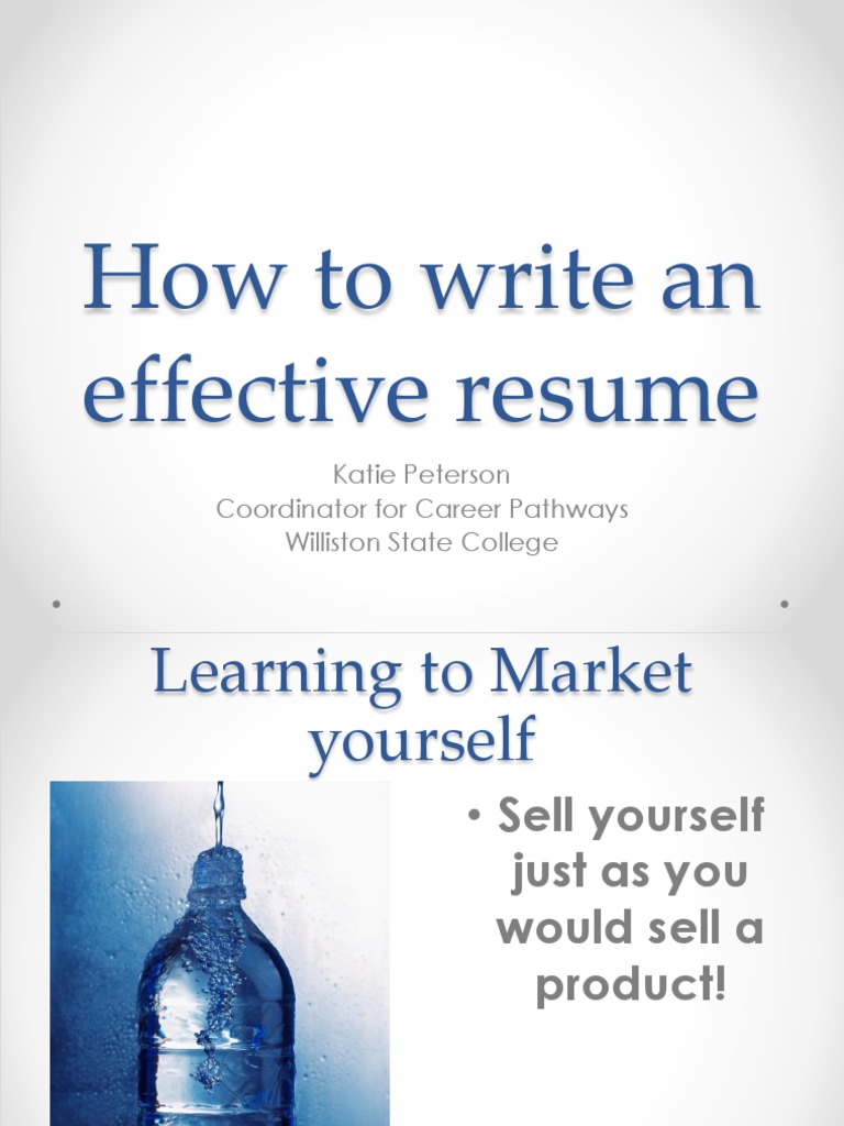 Effective Resume Writing Workshop | PDF | Résumé | Proofreading